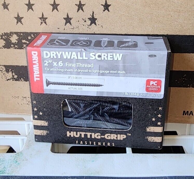 HUTTIG GRIP 2” Coarse Thread Screw Philips Drywall Screws (5 Pounds ...
