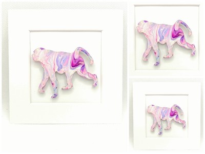Cute Painting baboon monkey 3d mounted unique unusual original gift ...