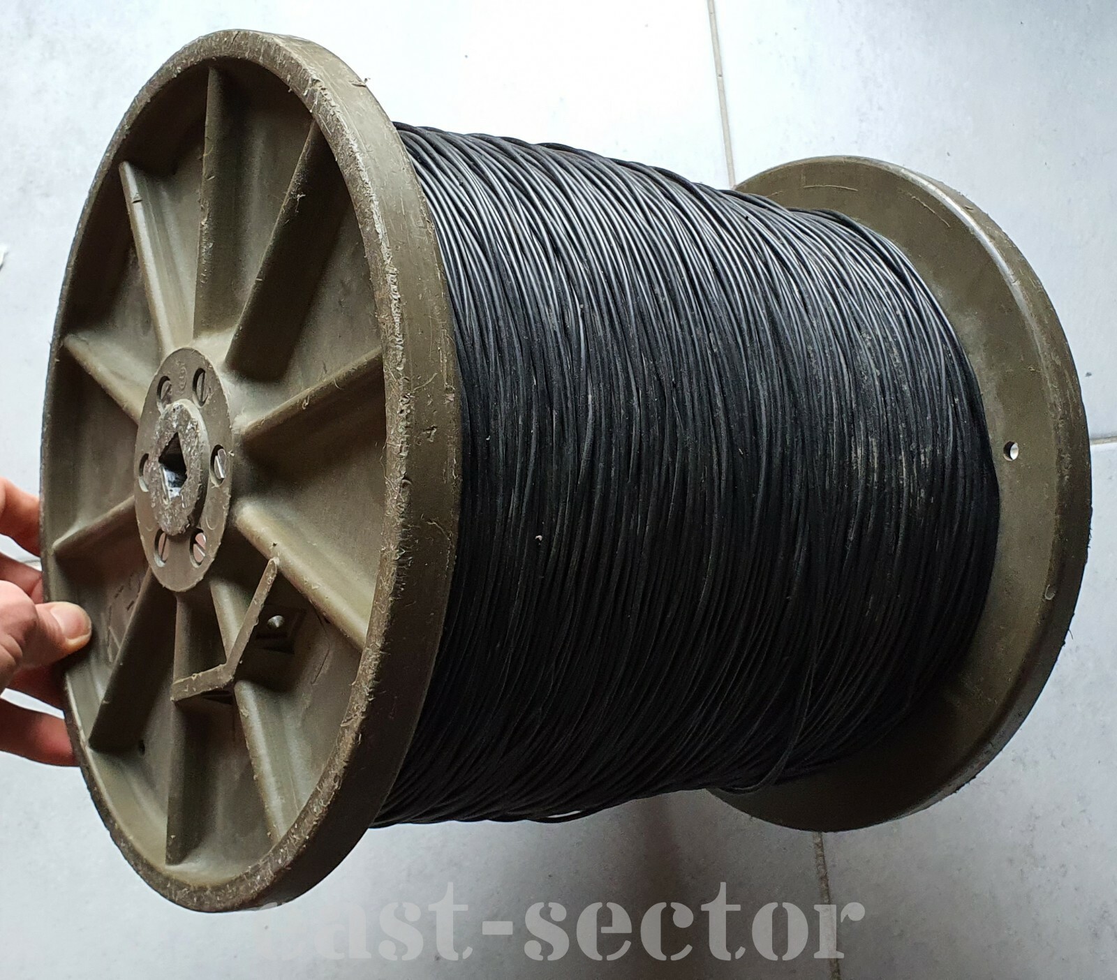 Military Two Wire Cable Spool Reel Field Telephone Phone Radio Blasting ...