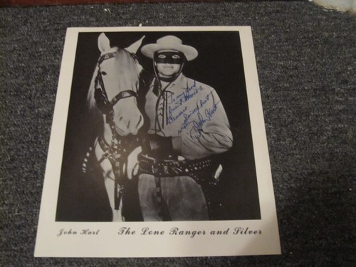JOHN HART THE LONE RANGER 8 X 10 AUTOGRAPHED PHOTO JSA Authenticated | eBay