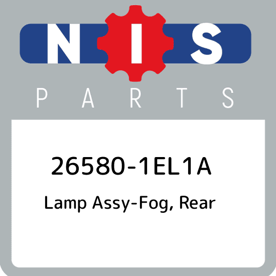 26580-1EL1A Nissan Lamp assy-fog, rear 265801EL1A, New Genuine OEM Part ...