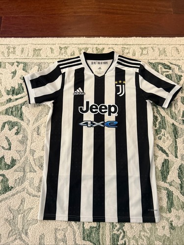 Adidas Juventus 21/22 Authentic Home Men's Jersey White Black Soccer ...