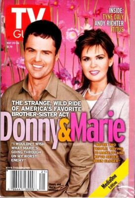TV GUIDE 2000 - DONNY & MARIE OSMOND COVER - TYNE DALY - ANDY RICHTER ...