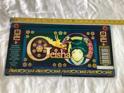 Slot Machine Plastic Insert Face Plate Geisha | eBay