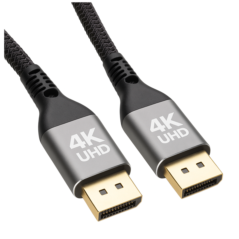 DisplayPort Cable 4K 60Hz DP to DP Lead Ultra HD PC Monitor Gaming 0.5m ...