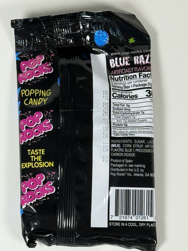 🍭 Pop Rocks Blue Razz Popping Candy FRESH BAG - Comb.SHIP +$1/ea | eBay