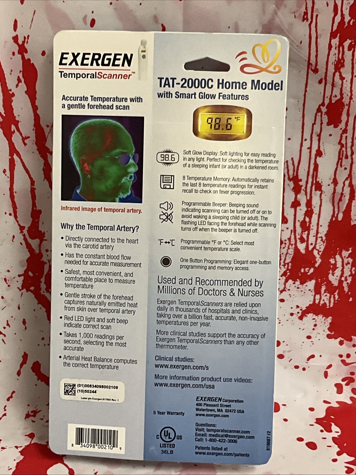 Exergen TAT-2000C Temporal Artery Baby Thermometer for sale online | eBay