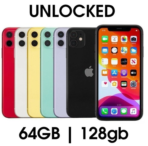 Apple iPhone 11 64GB 128GB A2111 Fully Unlocked AT&T T-Mobile Verizon ...