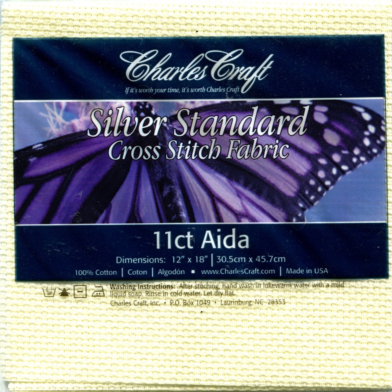 IVORY Charles Craft Gold Standard Aida 11ct 12x18" cross stitch | eBay
