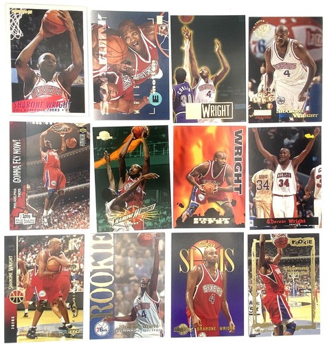 SHARONE WRIGHT Philadelphia 76ers 12-card lot with ROOKIES! NM/MT! | eBay