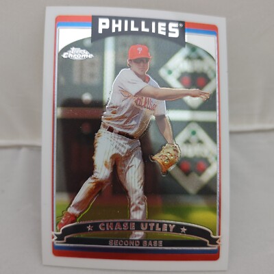 2006 Topps Chrome Chase Utley #171 Phillies Card Second Base | eBay