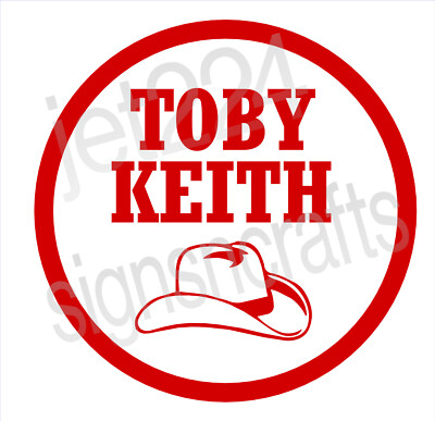 Toby Keith STICKER DECAL, country music | eBay