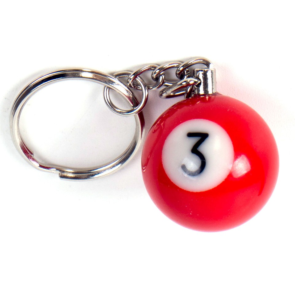 ~ 1" Billiard Ball Pool Keychain Keyring: PICK YOUR OWN POISON!!! | eBay
