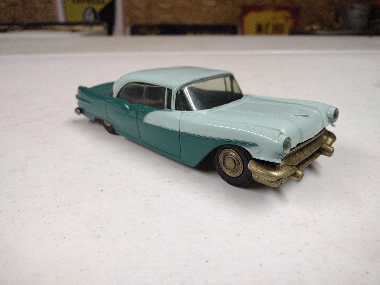 Vintage Johan 1956 Pontiac Fire Chief Promo Car Two Tone Green/Teal ...
