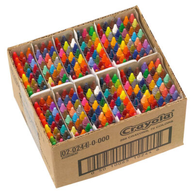 Crayola Assorted Wax Crayons Class Pack With 72 Colours Kids Pencil Set ...