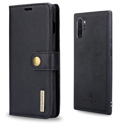 Genuine Leather Wallet Case w/Card Slots for Galaxy Note 10 Plus / Note ...