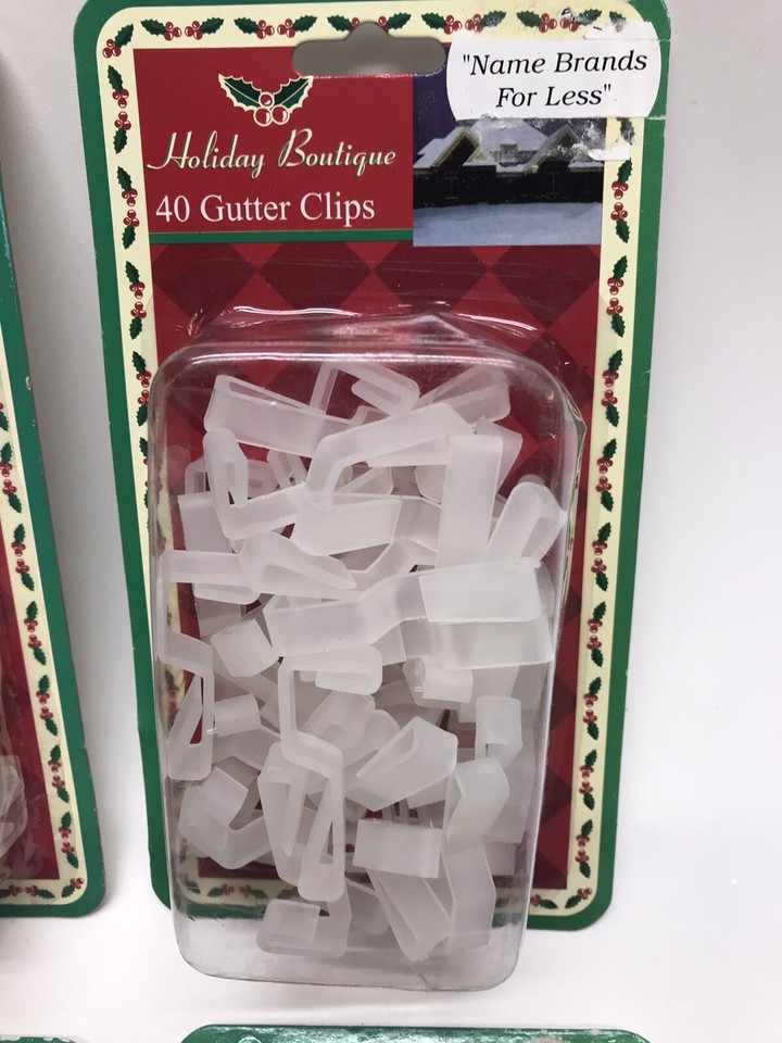 160 Christmas Light Clips Universal Gutter and Shingle Clip for C7 Bulb ...