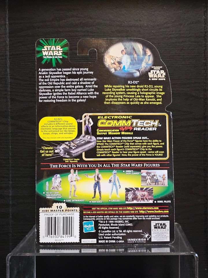 STAR WARS POTF COMMTECH R2-D2 WITH HOLOGRAPHIC PRINCESS LEIA DAMAGED | eBay