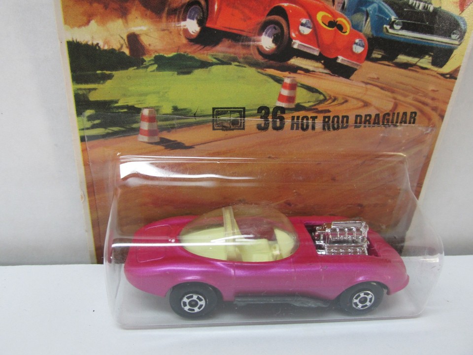 MATCHBOX Superfast 36B Hot Rod Draguar Pink / Clear Wind / Ivory Int ...