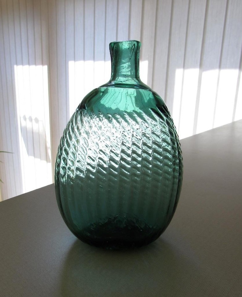 Blue Green Pitkin flask 1800 - 1830 | eBay
