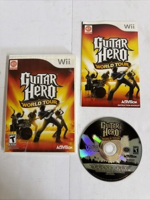 🔥Guitar Hero: World Tour (Nintendo Wii, 2008) CIB Complete Good ...