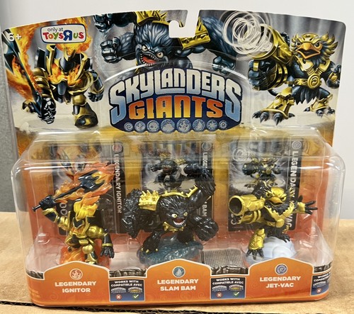 SKYLANDERS GIANTS Legendary Characters: IGNITOR, SLAM BAM, JET-VAC • NEW SEALED | eBay
