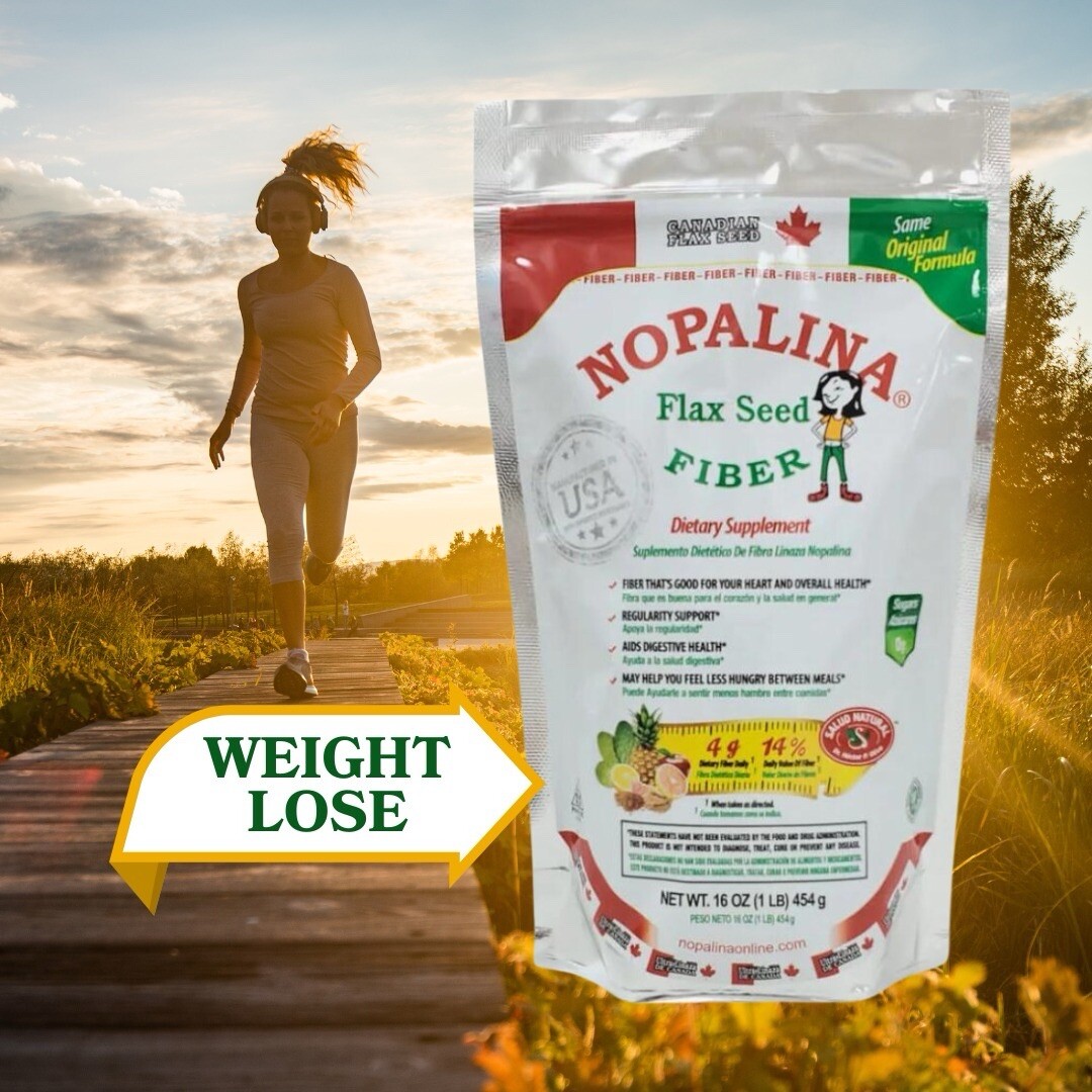 Nopalina 16 oz (1 lb.) Flaxseed Plus Fiber, Omega 3-6-9 Supplement ...