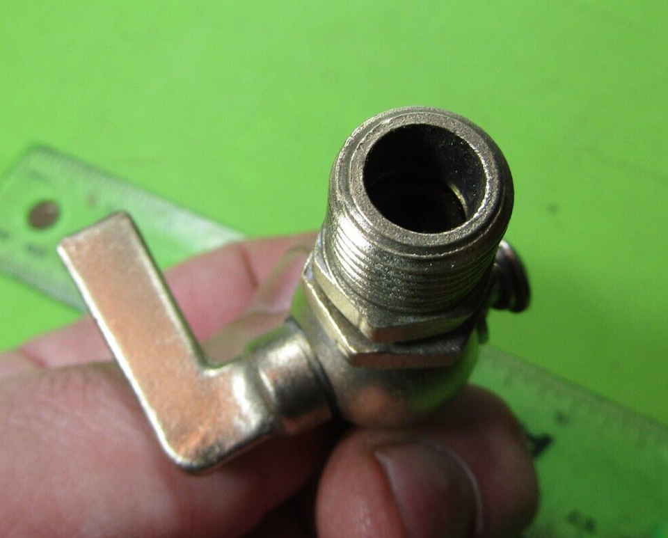Vintage Motorcycle Brass Petcock Fuel Tap # 1 Thor Excelsior Harley ...