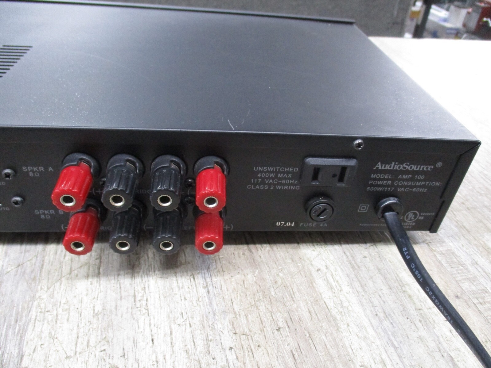 AudioSource AMP 100 2-Channel Stereo Power Amplifier BARELY USED ...