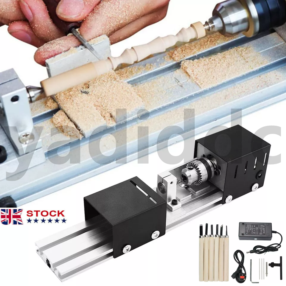 Metal Mini Lathe DIY Wood Model Making Drilling Milling Machine ...