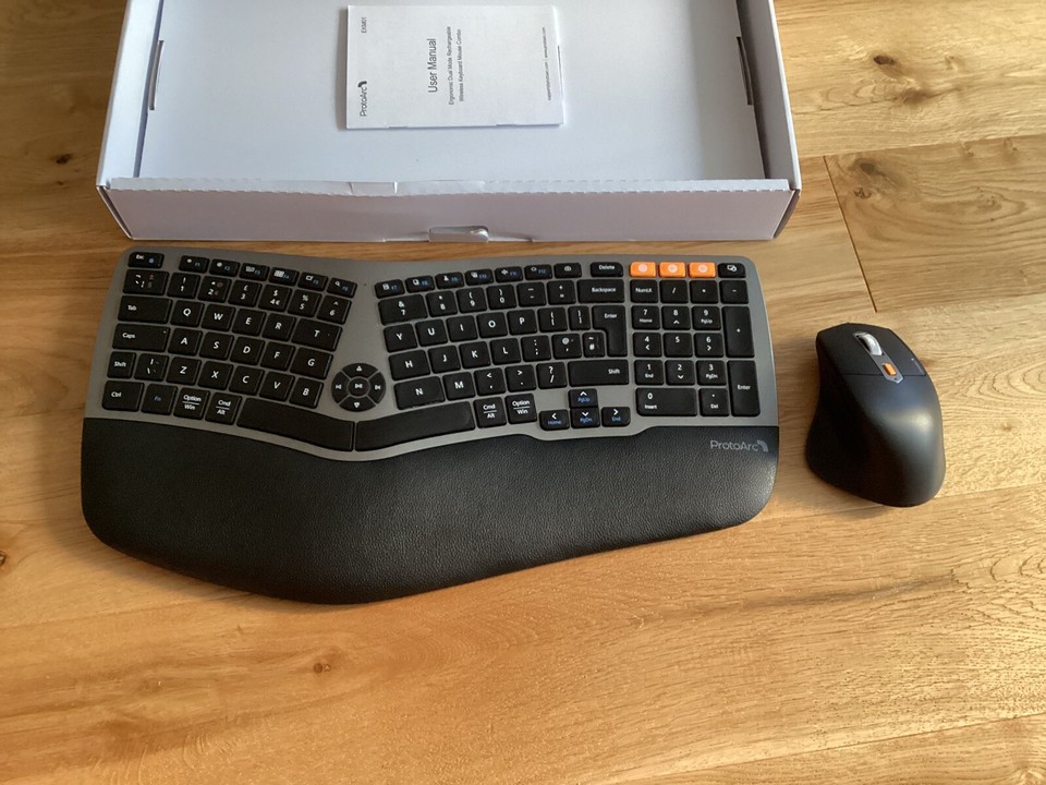 Brand New ProtoArc EKM01 Ergonomic Wireless Keyboard and Mouse | eBay.de