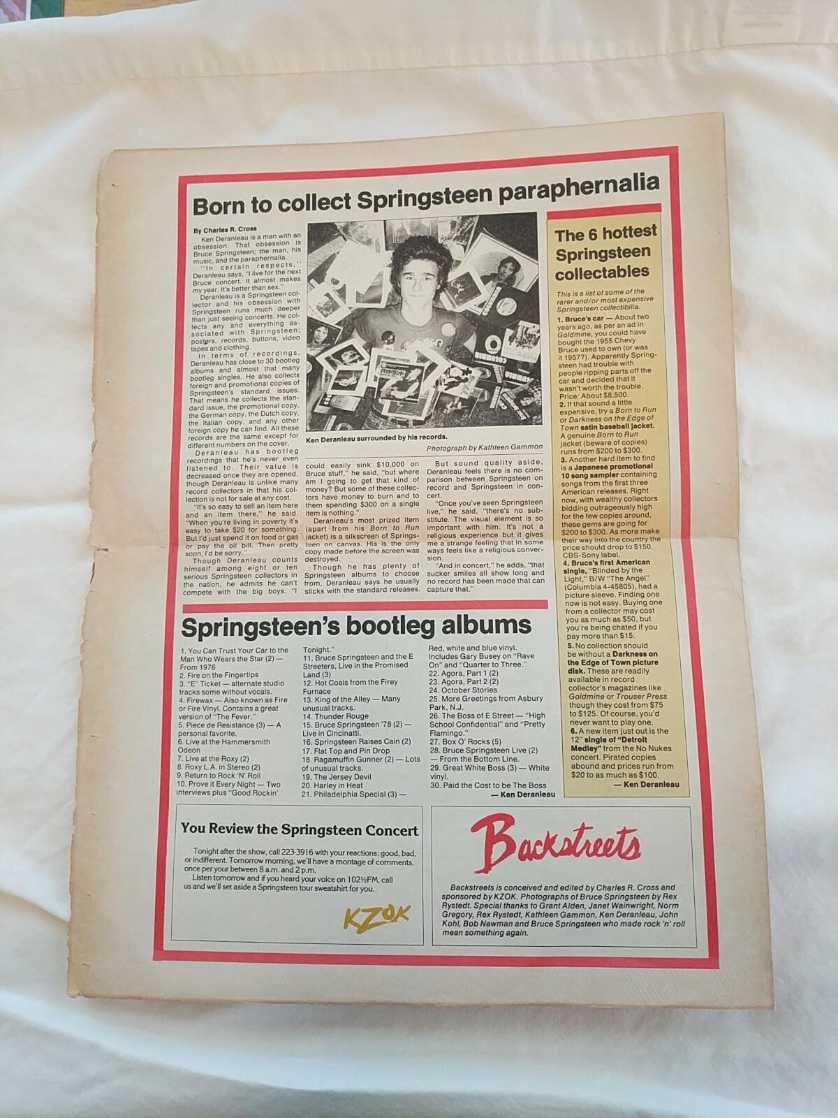 SPRINGSTEEN: Backstreets Magazine ISSUE #1 (EXTREMELY RARE) | eBay