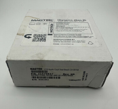 MAGTEK 21079837 TDYNAMO GEN II MAGNETIC USB-C BLUETOOTH LE SMART CARD ...