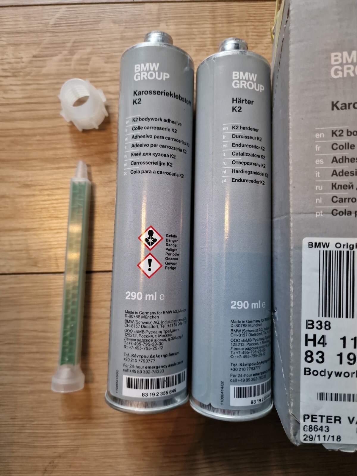 BMW BODY ADHESIVE K2 2 X 290ML 83192355849 | eBay UK