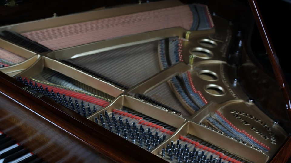 Steinway & Sons Model O Grand Piano In Satin East Indian Rosewood ...