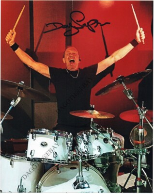 IRON MAIDEN 8x10 Photo DOUG SAMPSON Drummer 1979 Running Free Autograph ...
