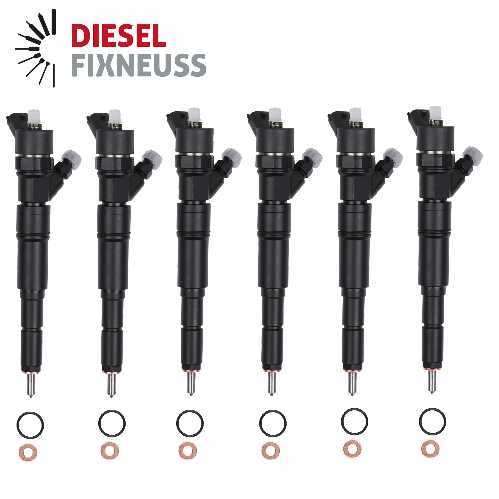 6 x Fuel Injector Diesel Bosch 306D1 BMW 330d E46 530d E39 X5 E53 ...