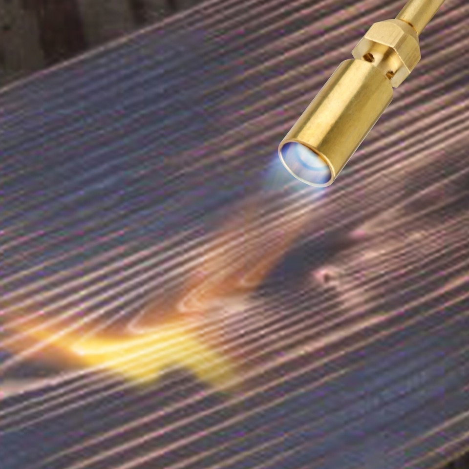 BLUEFIRE Full Metal Brass Pencil Flame Gas Welding Torch Head, MAPP MAP ...