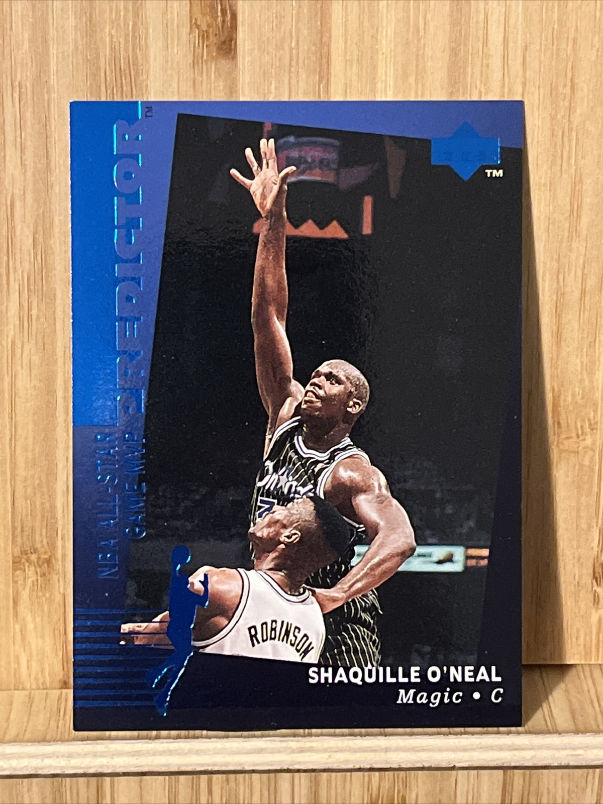 Shaquille O'Neal 1994-95 Upper Deck Blue Foil Predictor Orlando Magic ...