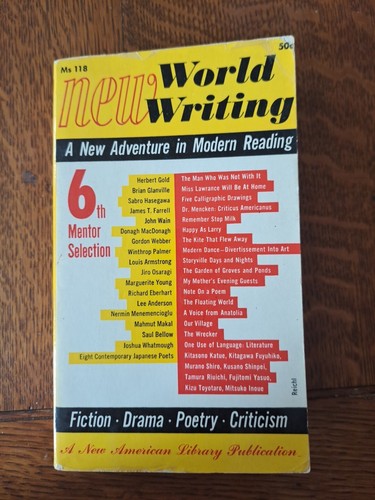 New World Writing 6th Mentor Selection MS118 1954 Vintage Paperback ...