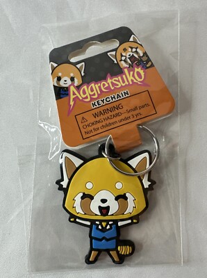 Aggretsuko Anime Rubber Keychain Sanrio | eBay