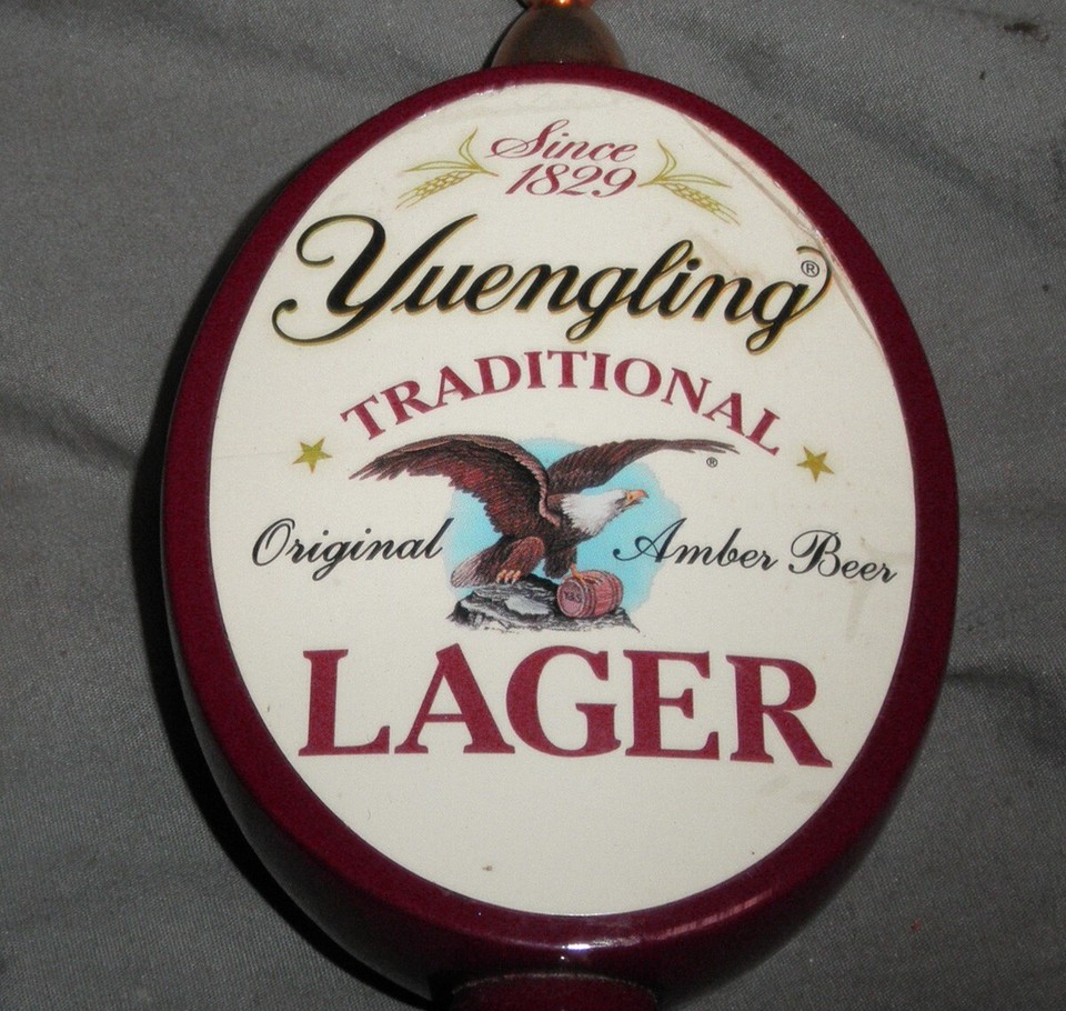 Yuengling Traditional Lager Beer Tap Handle 12” Tall Front Back Labels ...
