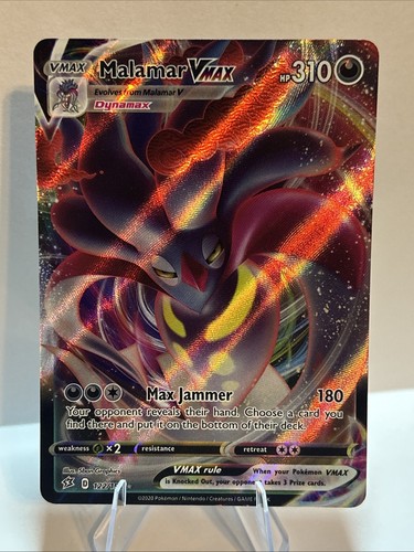 Pokemon TCG Malamar VMAX 122/192 SWSH Card Rebel Clash Half Art Rare NM ...