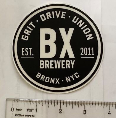 Bronx Brewery BX Established 2011 Rare Large Sticker Decal | eBay