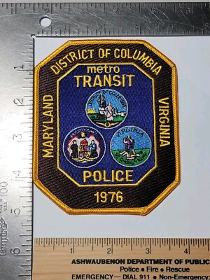MK2 B1 Police patch Maryland Virginia District Of Columbia Metro ...