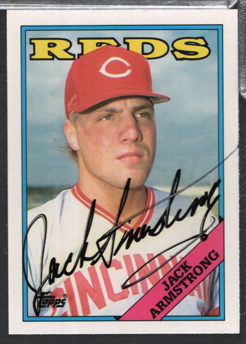 Jack Armstrong Reds Autographed 1988 Topps #6T w/COA 101023NPCD46 | eBay