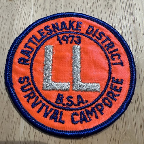 Vintage 1973 BSA LL Rattlesnake District Survival Camporee Patch | eBay