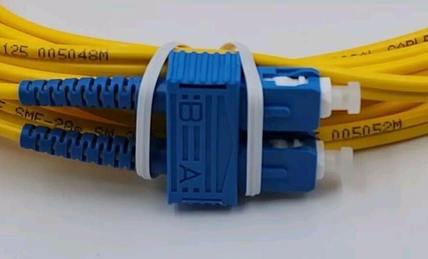5m SC UPC to SC UPC Duplex Patchcord 9/125 Single Mode Fiber Patch Cable Yellow | eBay