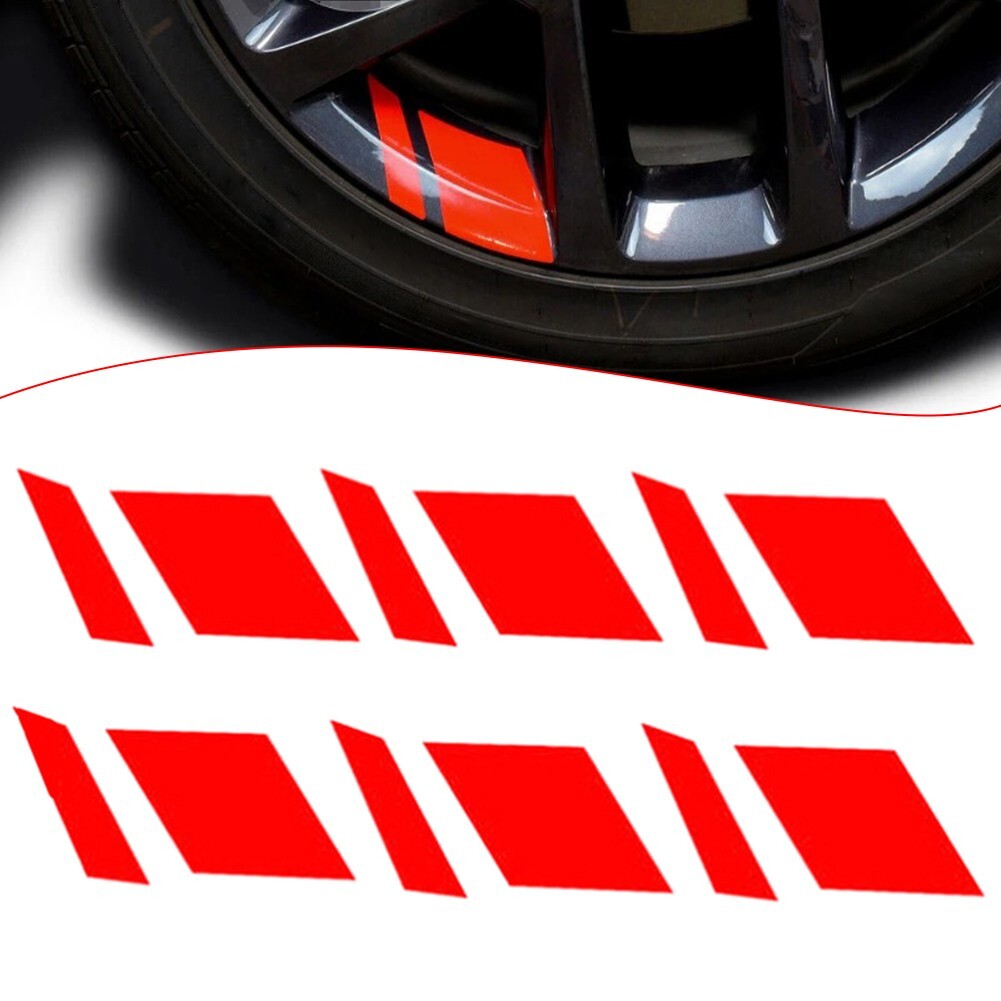 Reflective Car Wheel Decal Stickers for Customizing Your Ride Pack of 6 ...
