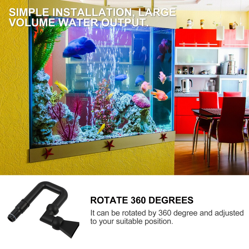 Outflow Pump End Aquarium Duck Nozzle Water Outlet Fish Tank | eBay